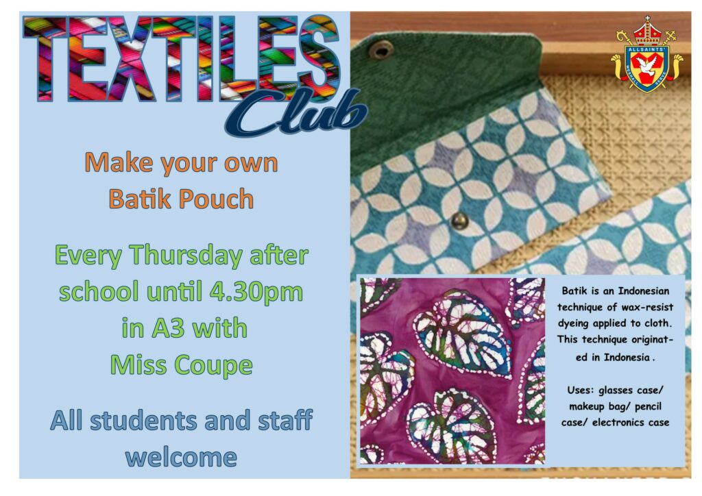 Extra-Curricular - All Saints' Catholic Voluntary Academy - Mansfield