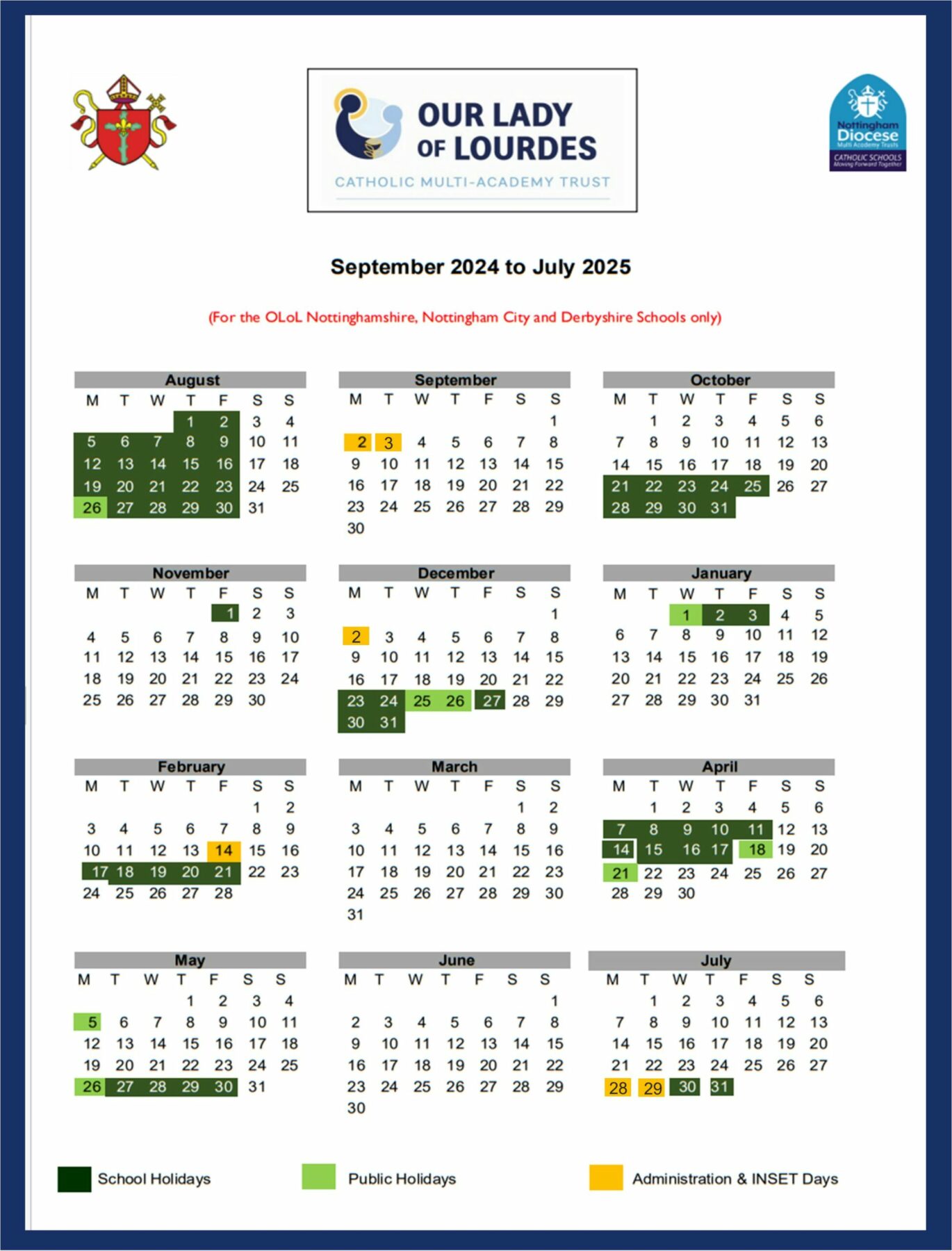 Term and School Diary Dates - All Saints' Catholic Voluntary Academy ...